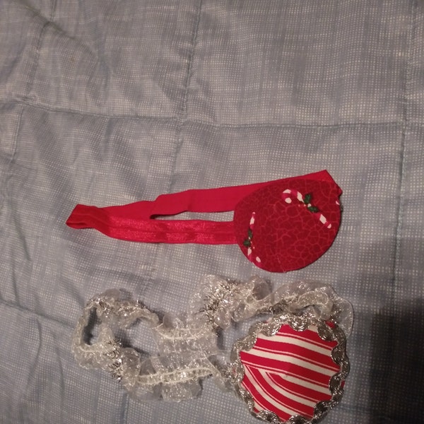 Candy Cane Holiday Adult Eyepatch, Handmade Fabric Eyepatch/ Vision ...