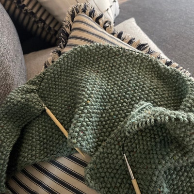 Beginner Wavy Rib Baby Blanket Knitting Pattern / Simple & Easy Knit ...