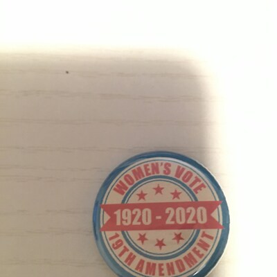 Women's Vote 1920 2020 19th Amendment 1.25 or 2.25 Pinback Pin Button ...