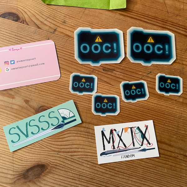 SVSSS MXTX OOC! Transparent Warning Sticker - Etsy