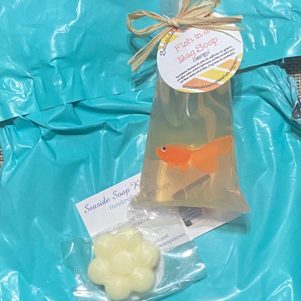 Fish in a Bag Soap - Fish Soap - Custom Scent Fish Soap - Custom Color ...