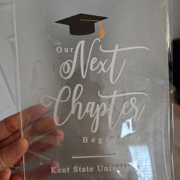 My Next Chapter Starts At, Personalized Graduation Party Decoration ...