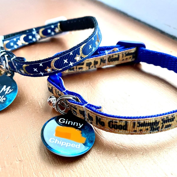 CAT COLLAR | Kitten Collar | Handmade Cat Collar | Reflective Collar ...