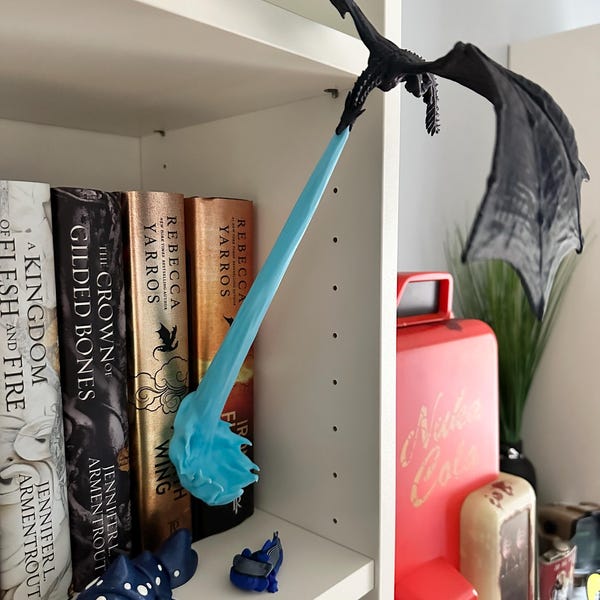 Fire Breathing Dragon Wyvern Book Nook or Wall Mount 3D Print ...