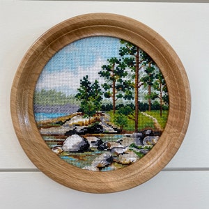 Wooden Round Frame, Round Picture Frame, Round Frame, Choose Size: 4 X ...