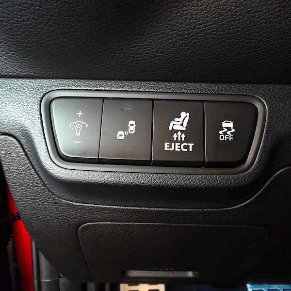 Eject Button Decal, Car Decal, Eject Passenger Button, Blank Button ...