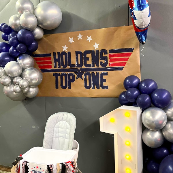 Hand Painted Custom Party Banner- Birthday Banner- Kraft Paper Banner ...