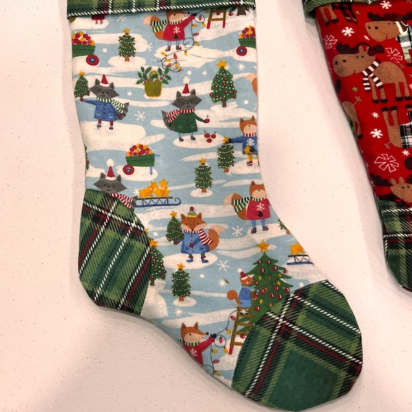 Christmas Stocking | PDF Sewing Pattern | Holiday Decor for Fireplace ...