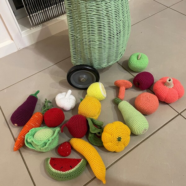 Vegetables Play Set, Kitchen Play Set, Pretend Play, Montessori Toys ...