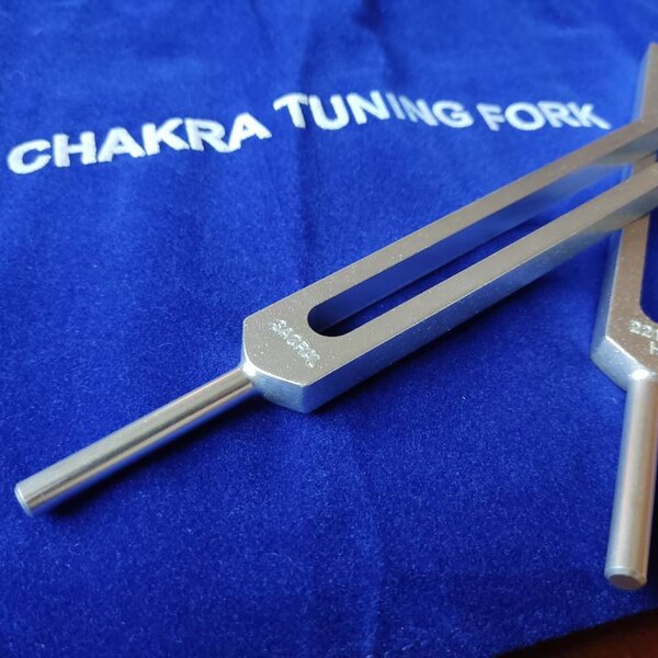 528 Hz Gold Finish Tuning Fork Part of Solfeggio for Sound Healing With ...