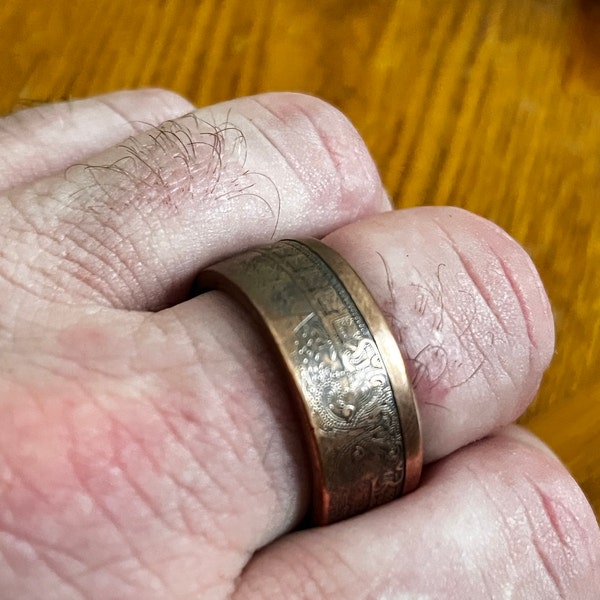 Jormungandr Coin Ring / Viking Ring Warrior Jewelry Celtic Ring Pagan ...