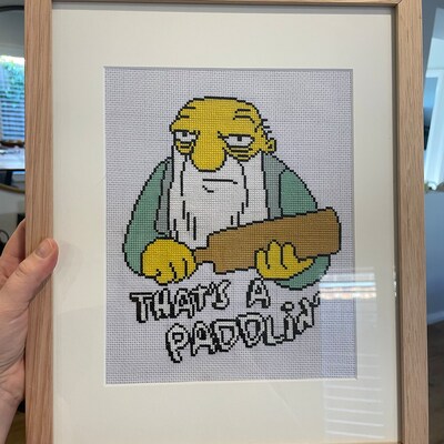 Donut Love the Simpsons PDF Cross Stitch Pattern - Etsy