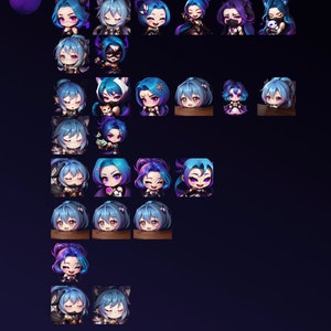 Katarina League of Legends LOL Emote Set for Twitch/discord Gaming ...