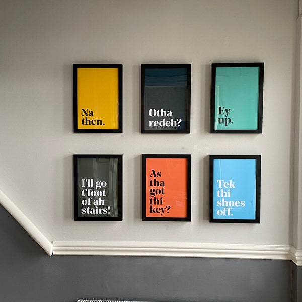Yorkshire Sheffield Slang Saying Dialect Posters Wall Art - Etsy UK