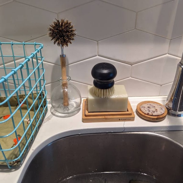 Solid Dish Soap (new Design) | Dishwashing Soap Bar/brick| Bamboo Soap ...