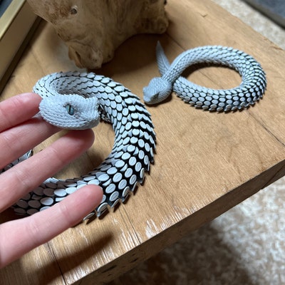 Snake Figure Toy Animal Articulated Model Viper Large - Etsy