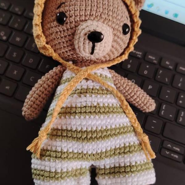 Theodore the Bear Digital PDF Amigurumi Crochet PATTERN ONLY in English ...