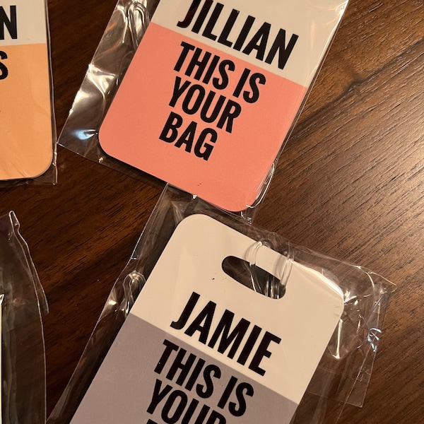 Personal Initials Luggage Bag Tags, Personalized Travel Accessories ...