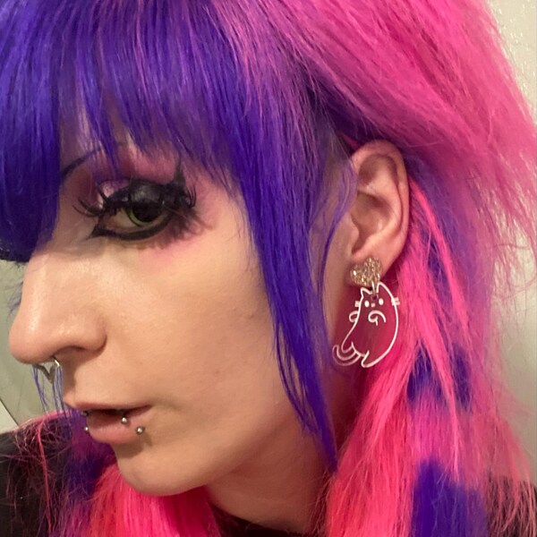 Neon Alien Hair Clips – Blacklight Reactive Space Barrettes UFO Spacey ...