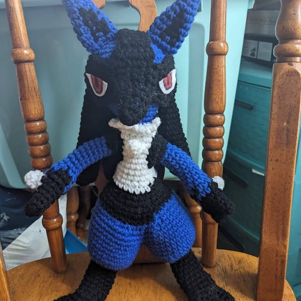 PATTERN: Lucario Pokémon Amigurumi - Etsy