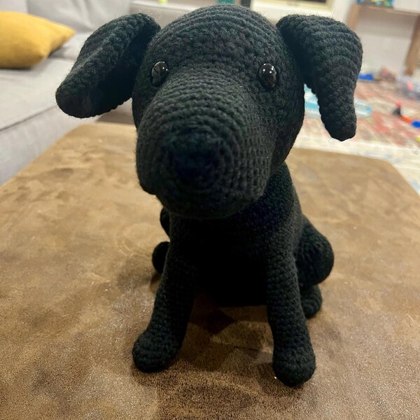 Labrador Retriever Crochet Pattern, Chocolate Crochet Labrador Pattern ...