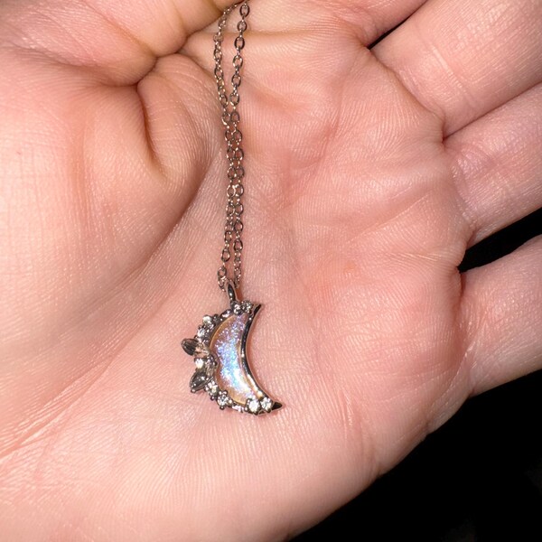 Moon Star Y2K Necklace, Diamond Starlight Y2K Necklace, Stainless Steel ...