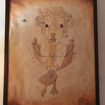 Angelus Novus the New Angel Paul Klee Hand-painted Oil Painting ...