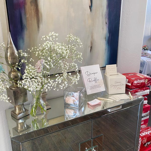 Baby Name Suggestion Box - Baby Shower Games - Baby Shower Keepsake ...