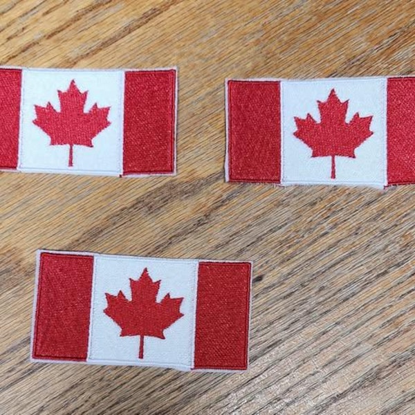 Canada Flag Machine Embroidery Design, 2.5x2.5, 4x4 and 5x7 Hoop, Flag ...