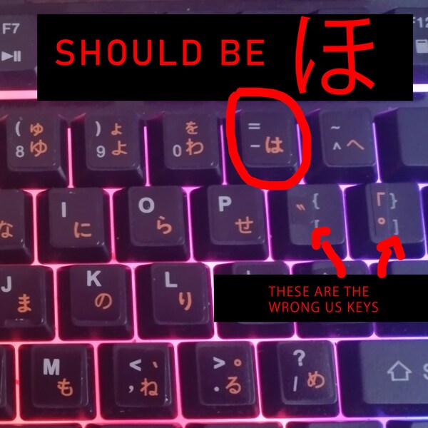 2PCS Japanese Keyboard Sticker Waterproof Replacement Computer Laptop ...