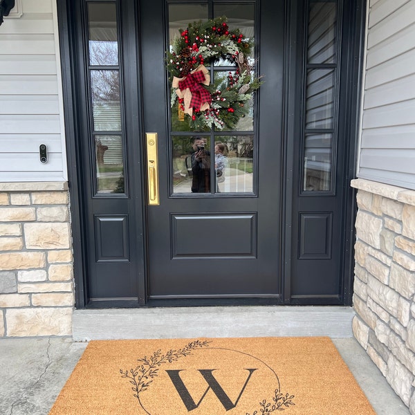 Sign Language, ASL Gift, Personalized Doormat, Custom Door Mat, Last ...