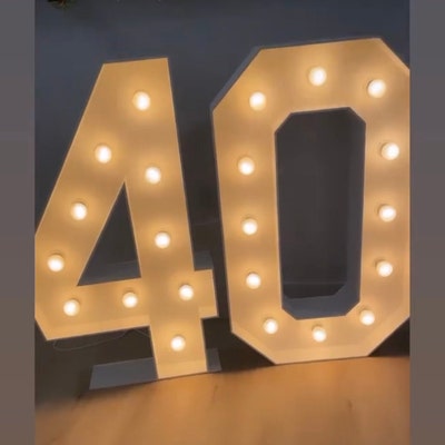 Light up Numbers, Birthday Numbers, Giant Event Numbers, Large Lighted ...