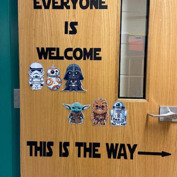 Teacher Name and Grade or Subject Decal, Personalized Classroom Door ...