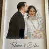 Personalised Watercolour Portrait, Anniversary Present, Wedding ...