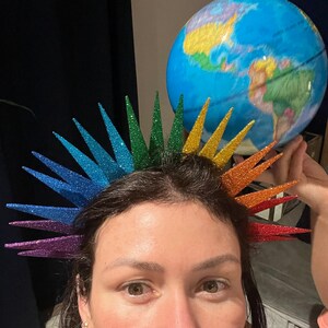 Gold Rays Crown Gold Sun Headband Sun Queen Headdress Sun Halo Goddess ...