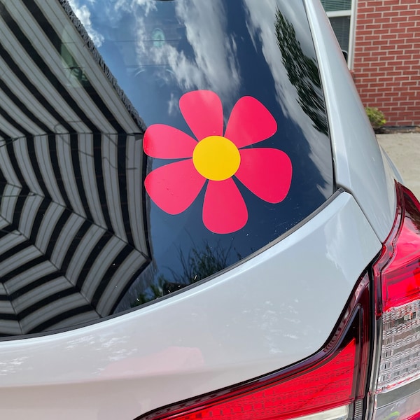 Large Flower Decals 12" to 2" Car Decal, Hippie Flower Stickers Daisy ...