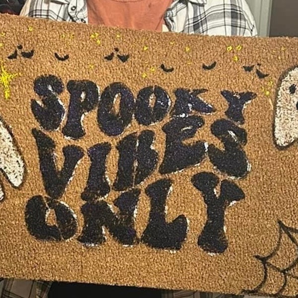 Spooky Season Doormat, Doormat Stencil, Halloween Stencil, Arts and ...