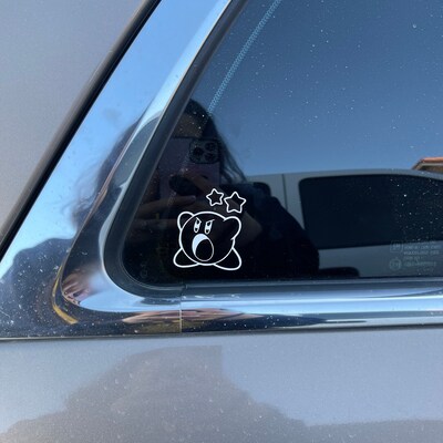 Kirby Inspired Decal for Car, Laptop, Game Console - Etsy