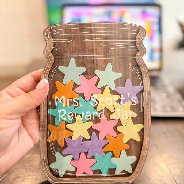 Personalized Kids Reward Jar, Classroom Reward Jar, Behavior Jar ...