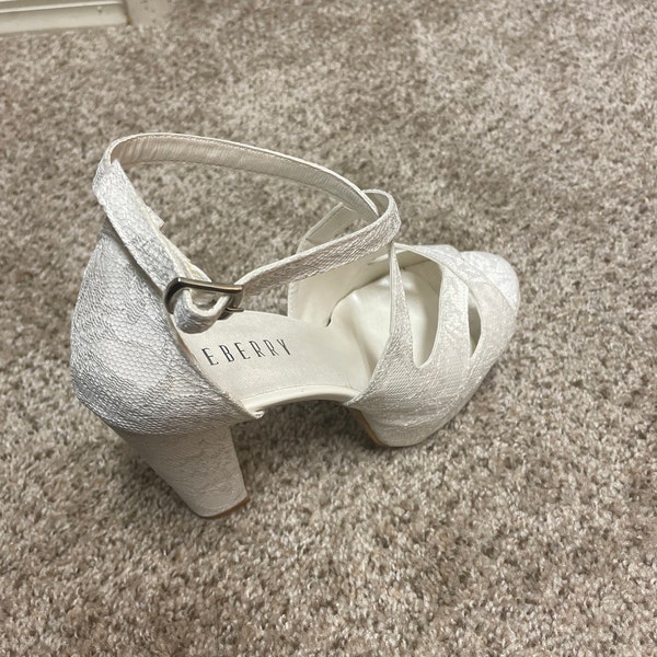 Pearl Bride Platform Shoe,wedding Shoe,satin Pearl Stone Detail Shoe ...