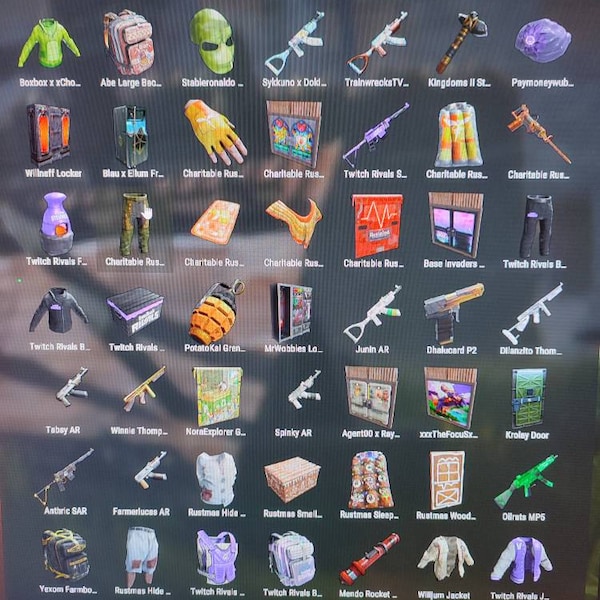 RUST (41 Skins) - All Rounds (39+40+41+42) - TWITCH DROPS - Etsy