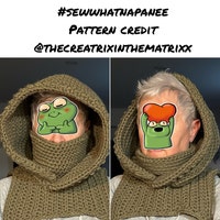 Matrixx Hood Crochet Pattern Hooded Cowl Available in 5 Languages ...