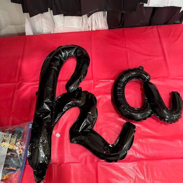Custom Cursive Script Letter Balloons 16 Inch Foil Balloon Letters ...
