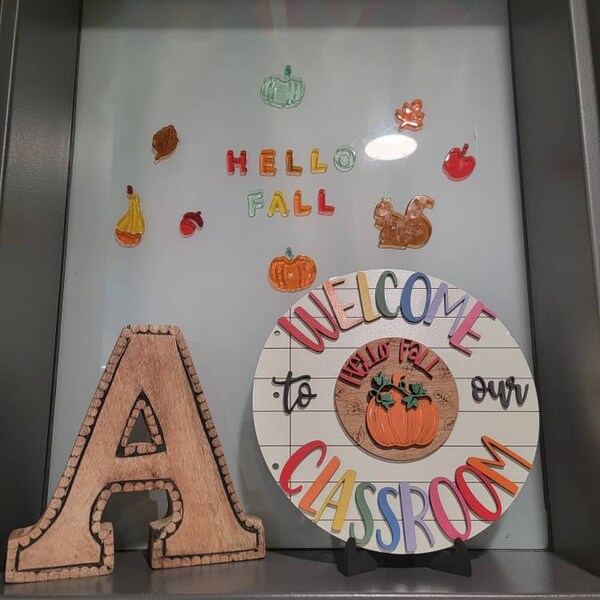 Interchangeable Welcome to Our Classroom Sign Personalized Pencil ...