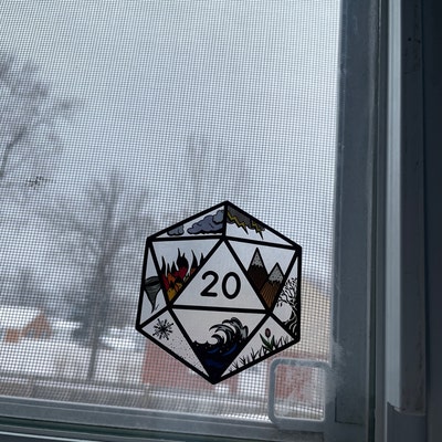 Elemental D20 Decal Sticker - Etsy