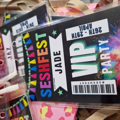 Personalised Party Lanyards Festival Decor Hen Do - Etsy UK