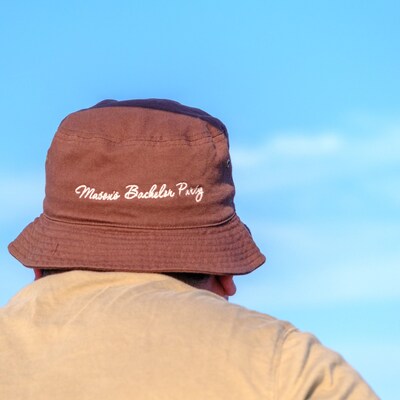 Maroon Custom Embroidered Flat Brim Unstructured 6 Panel Hat, Custom ...