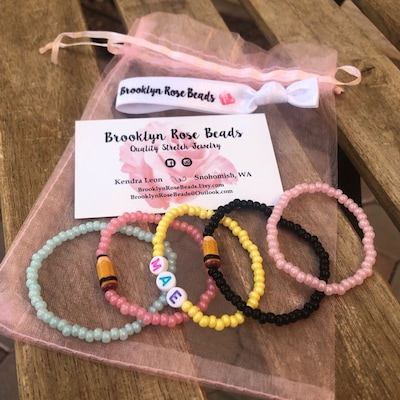 Pastel Bracelet, Stackable Bracelets, Toddler Bracelet, Kids Jewelry ...