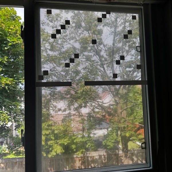 Pixelized Window Decals | Minecraft Style | Video Game | Vinyl Stickers ...