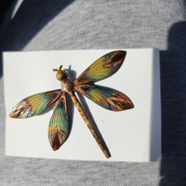 Dragonfly Pin - Copper Dragonfly Pin - Dragon Fly Jewelry - Copper ...